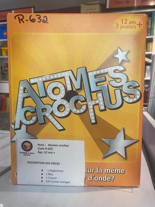 Atomes crochus - La boîte à jeux