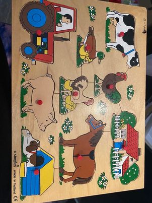 Casse-tête en bois La ferme - La boîte à jeux