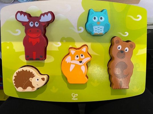 Casse Tête en bois Les animaux - La boîte à jeux