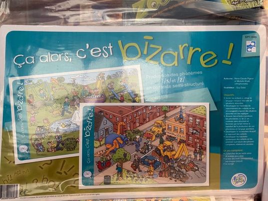 Ca alors, C’est Bizarre! Productions des Phonèmes S-Z - La boîte à jeux